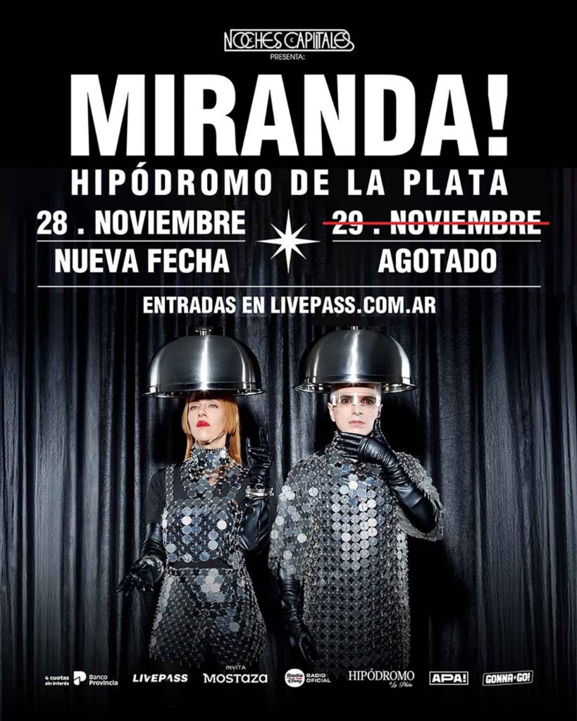 Miranda vuelve a La Plata con dos noches de puro pop y fantasía en vivo ...